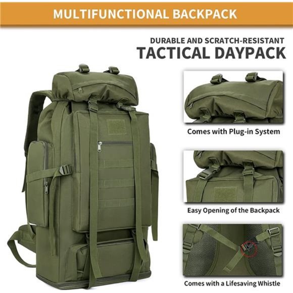 Bags | Military Tactical Backpack For Men Large Army Rucksack Molle Bag ...